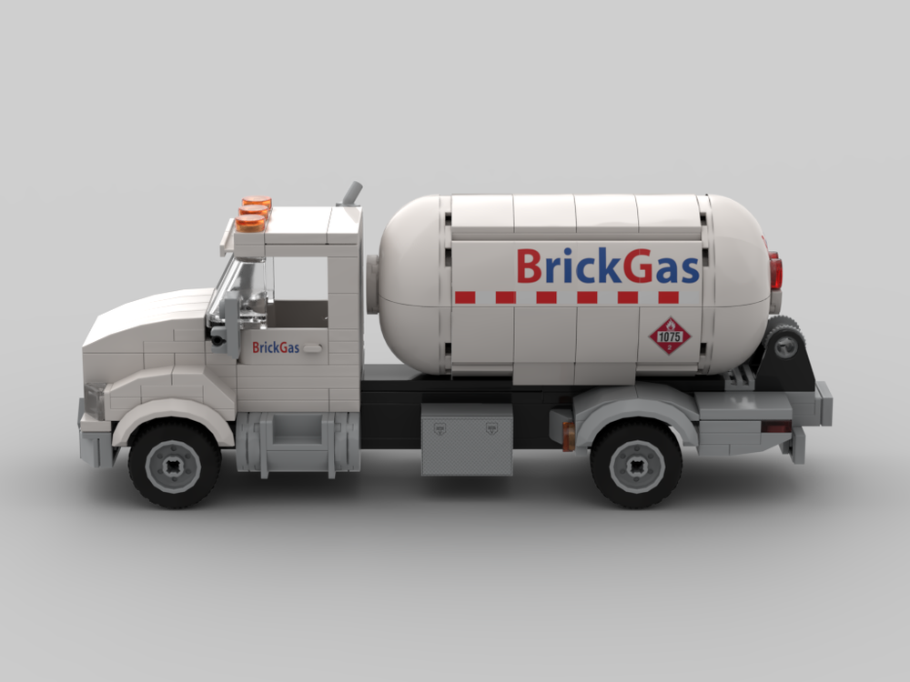 LEGO MOC Propane Truck by JIDBrickCreations | Rebrickable - Build with LEGO
