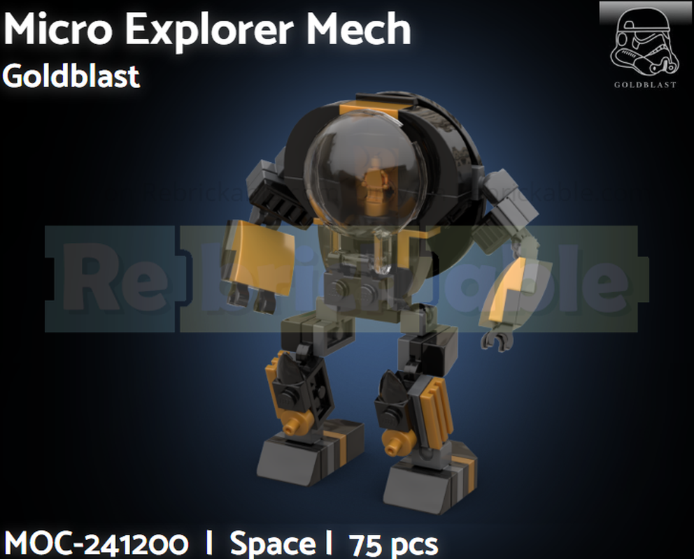 LEGO MOC Micro Explorer Mech by Goldblast | Rebrickable - Build with LEGO