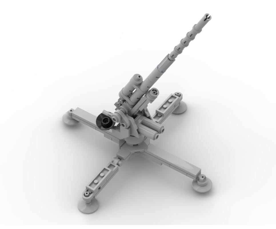 LEGO MOC German Flak 88 by makerbrick | Rebrickable - Build with LEGO