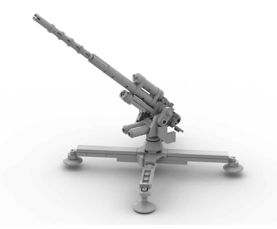 LEGO MOC German Flak 88 by makerbrick | Rebrickable - Build with LEGO