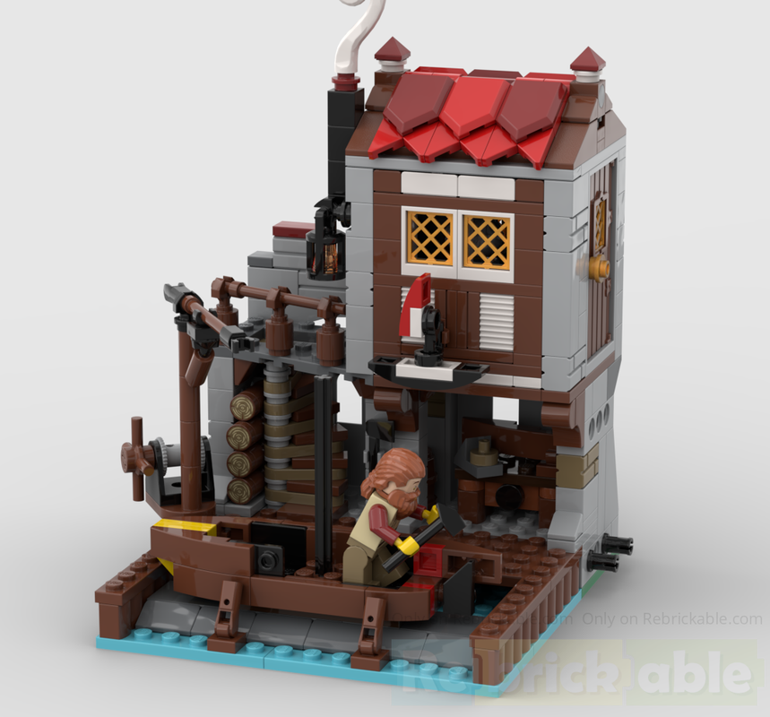 LEGO MOC Shipyard module for Seaside Market by MidiBricks | Rebrickable ...