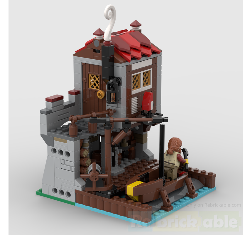 LEGO MOC Shipyard module for Seaside Market by MidiBricks | Rebrickable ...