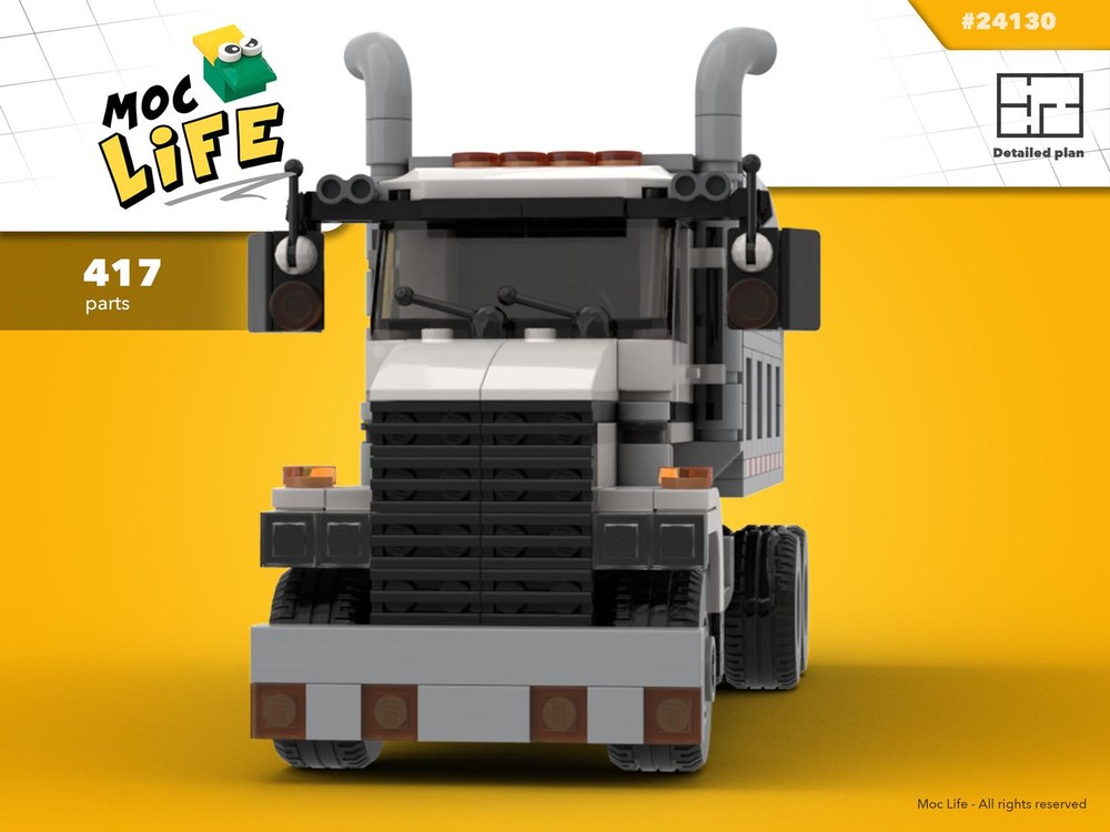 Lego Moc Dump Truck By Moc Lego Rebrickable Build With Lego