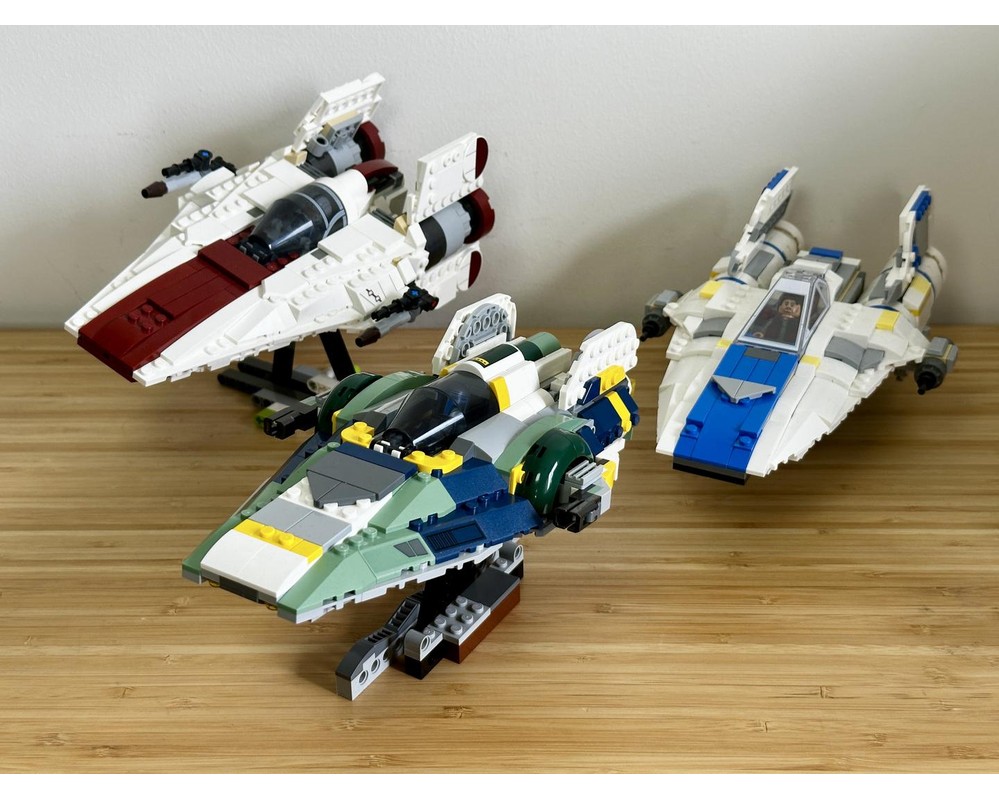 LEGO MOC-241314 A-Wing Prototype Starfighter – Alternate Build of 75433 ...