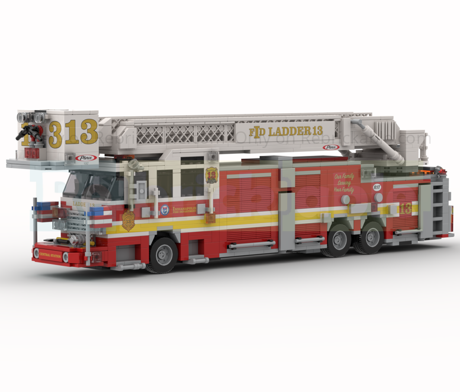 LEGO MOC 2021 Pierce Arrow XT Tower Ladder Fire Truck Indianapolis by ...