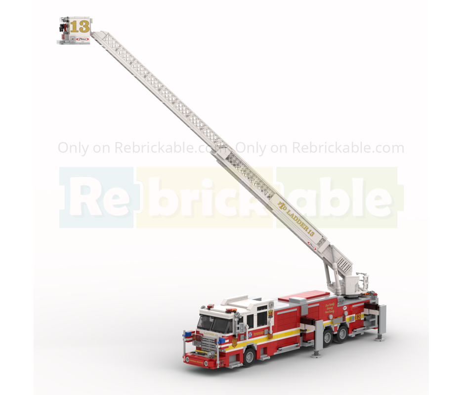 LEGO MOC 2021 Pierce Arrow XT Tower Ladder Fire Truck Indianapolis by ...