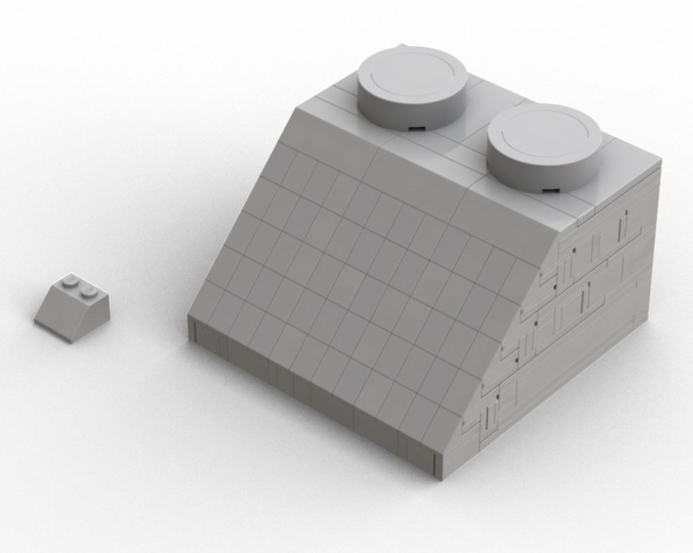 LEGO MOC-241358 Upscaled Slope 45° 2x2 3039 by PeaBricky | Rebrickable ...