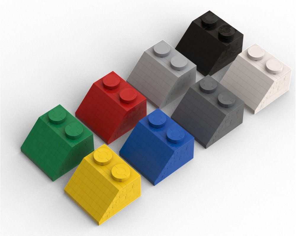LEGO MOC Upscaled Slope 45° 2x2 3039 by PeaBricky | Rebrickable - Build ...