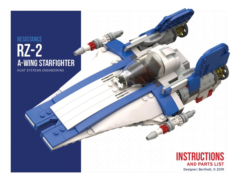 LEGO MOC RZ-2 Resistance A-Wing - Blue - Tallisan Lintra by bertholt ...