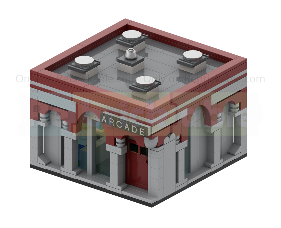 LEGO MOC Small Arcade Shop by Goldblast | Rebrickable - Build with LEGO