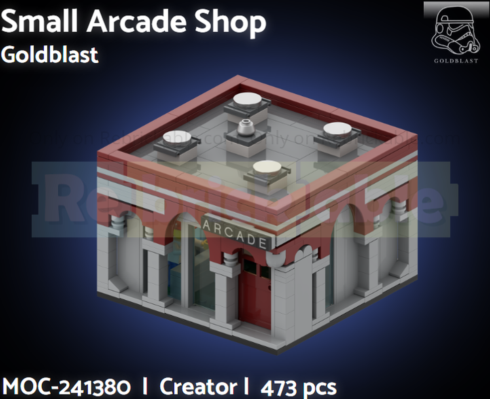 LEGO MOC Small Arcade Shop by Goldblast | Rebrickable - Build with LEGO