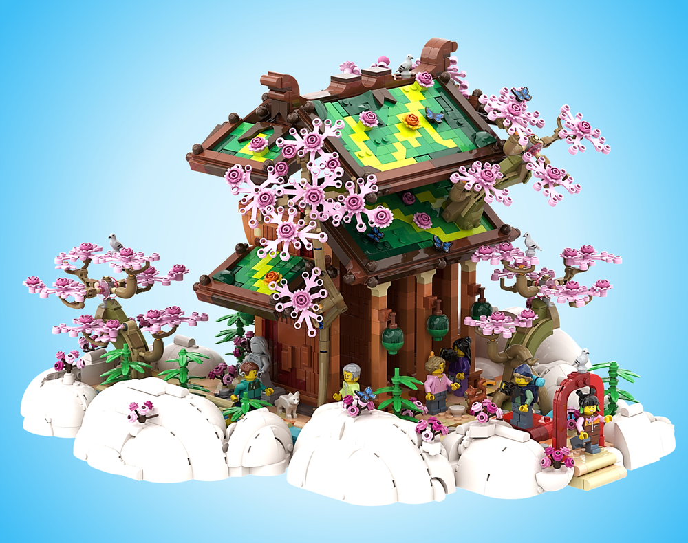 LEGO MOC-241404 Skyward Temple by TangTaizong | Rebrickable - Build ...
