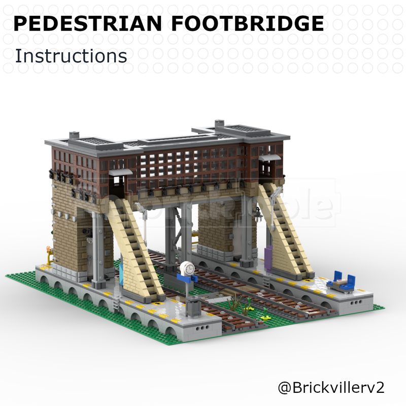 LEGO MOC-241418 Pedestrian railway footbridge by Brickvillerv2 ...