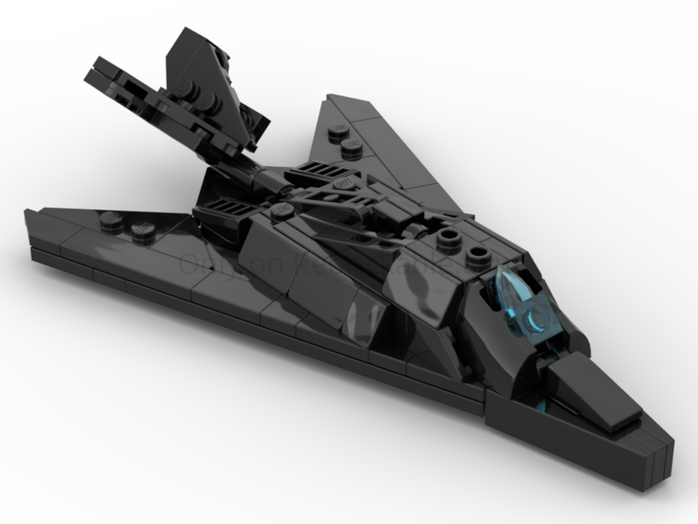 LEGO MOC Maestro's F117 Nighthawk by maestro_of_bricks | Rebrickable ...