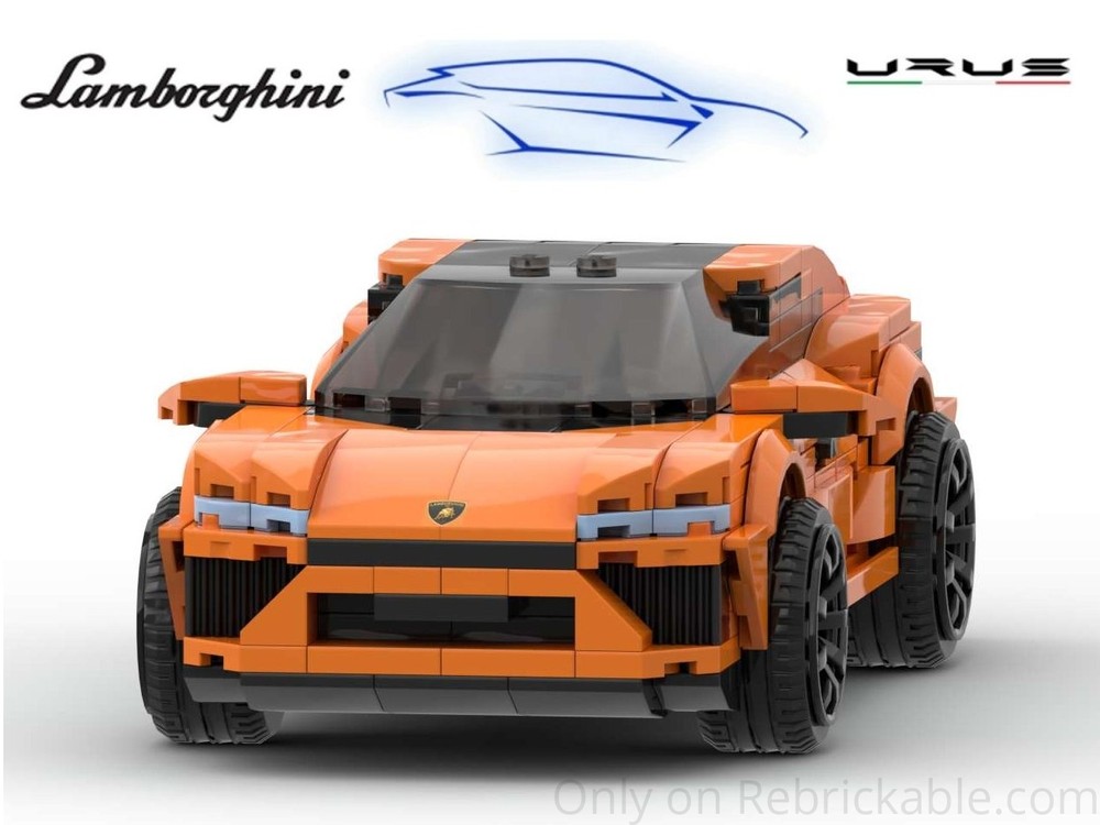 LEGO MOC-241443 LAMBORGHINI URUS - Orange (roof modified) by MarkMOC71 ...