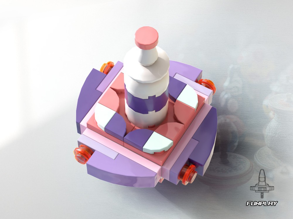 LEGO MOC Spinning Top #03 Purple Coral by Agilinzzz | Rebrickable ...