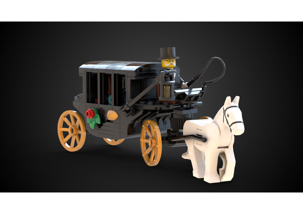 LEGO MOC Closed Top Carriage by PocketAsparagus | Rebrickable - Build ...