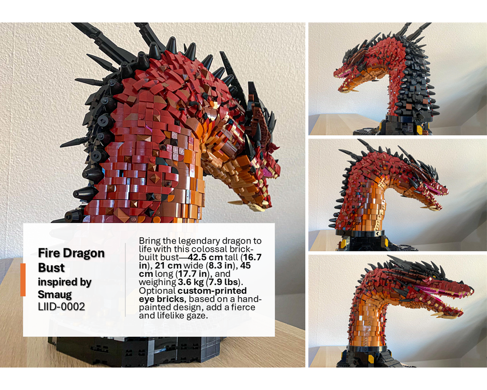 LEGO MOC-241509 Fire Dragon Bust - inspired by Smaug by Luke_a_art ...