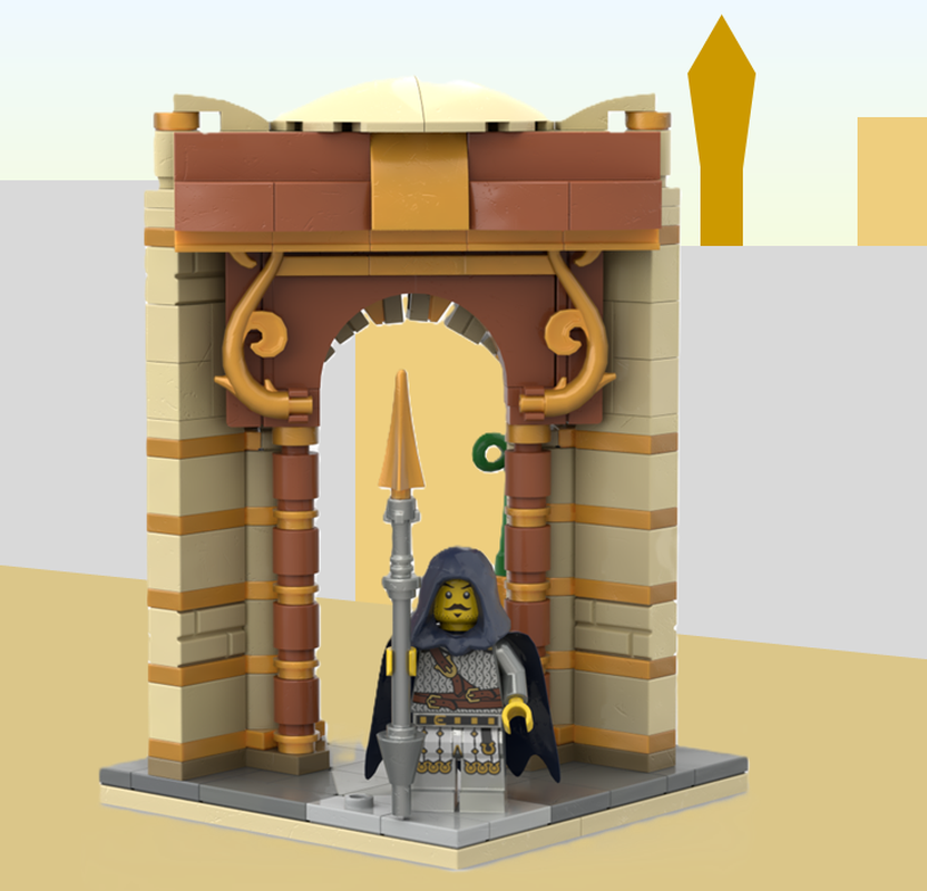 LEGO MOC The Golden Gate by mrnoeb | Rebrickable - Build with LEGO