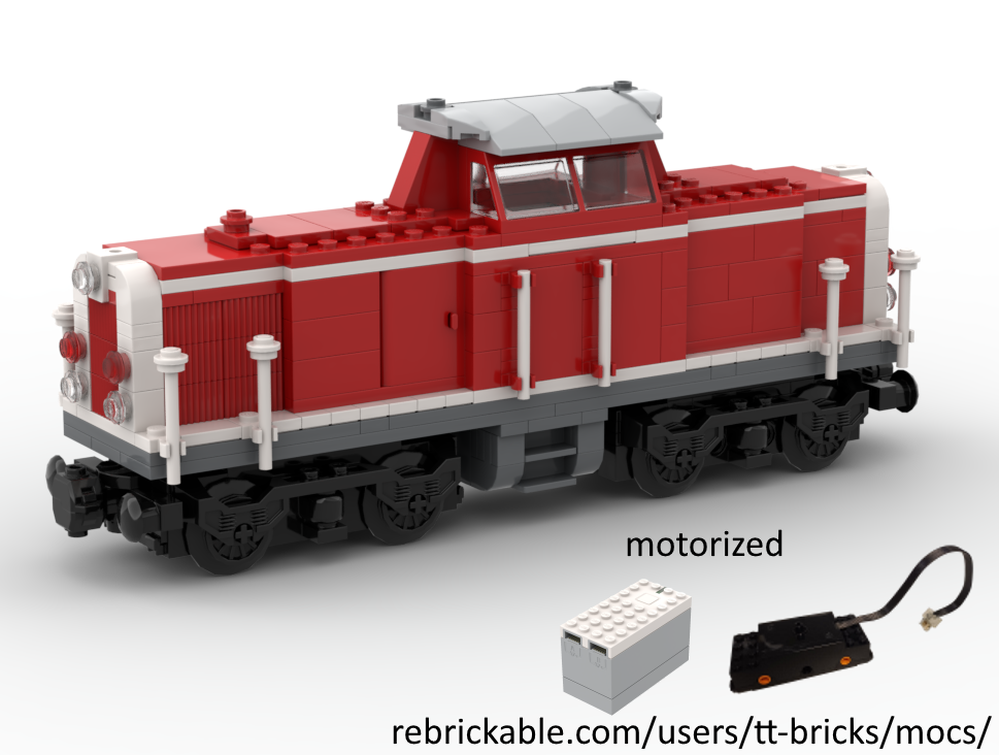 LEGO MOC DB BR 212 (V 100) Locomotive (6W) by tt-bricks | Rebrickable ...