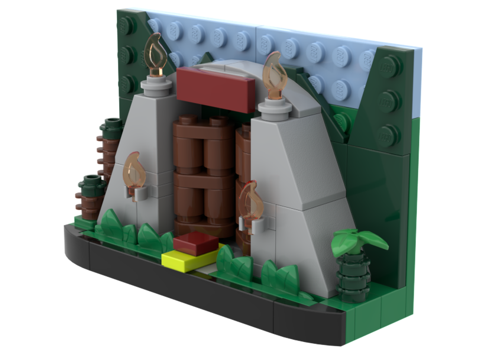 LEGO MOC Jurassic Park Gates TV scene by DinoDelight | Rebrickable ...