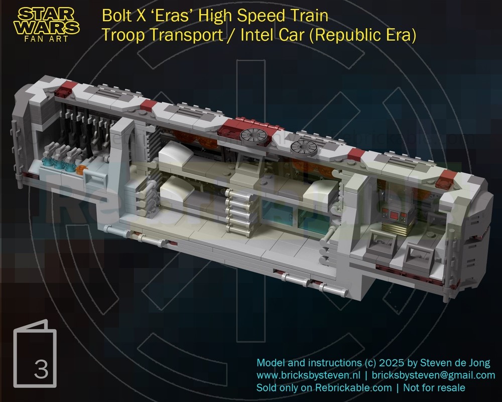 LEGO MOC-241591 Bolt X 'Eras' Troop Transport / Recon Train by ...
