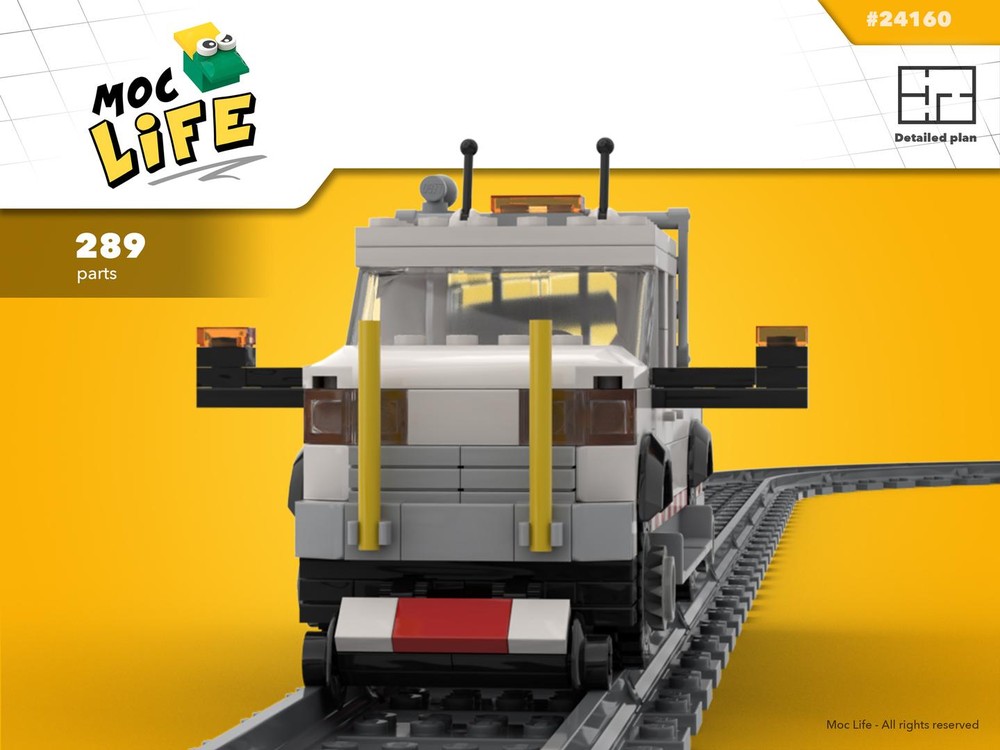 LEGO MOC Ram 1500 quad cab long bed high-rail by MocLife | Rebrickable ...
