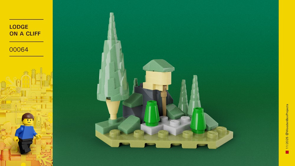 LEGO MOC Lodge on a cliff by WoodenBoxProjects | Rebrickable - Build ...