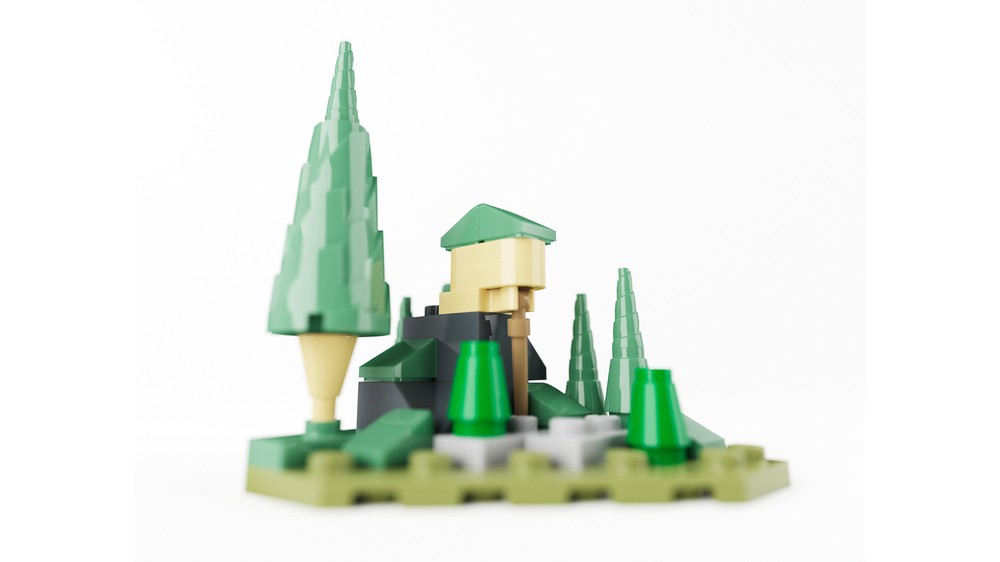 LEGO MOC Lodge on a cliff by WoodenBoxProjects | Rebrickable - Build ...