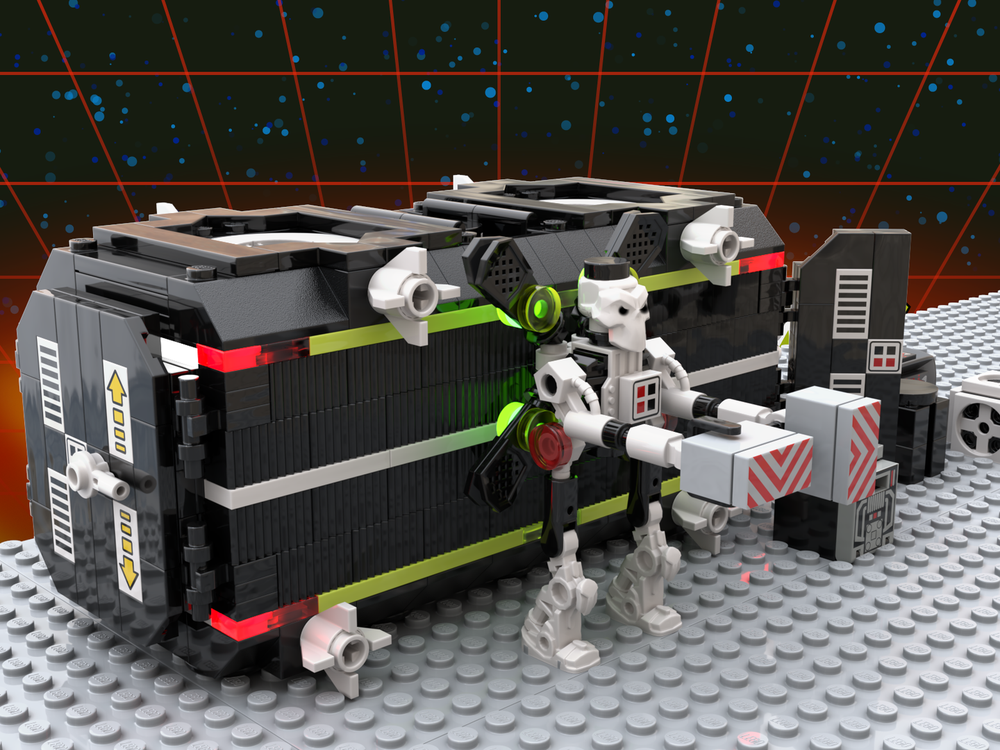 LEGO MOC-241706 Space Shipping container - with BTII loading drone by ...