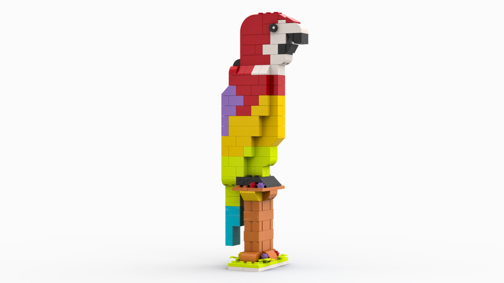 LEGO MOC-241718 11044 Rainbow parrot by Lenarex | Rebrickable - Build ...