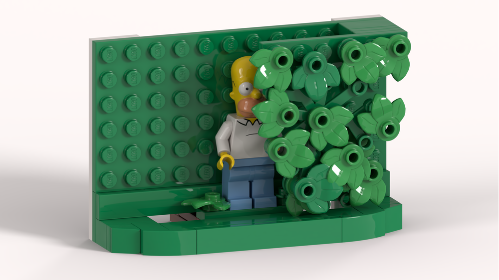 LEGO MOC-241780 Homer Simpson backing into bushes TV by nicojlt ...