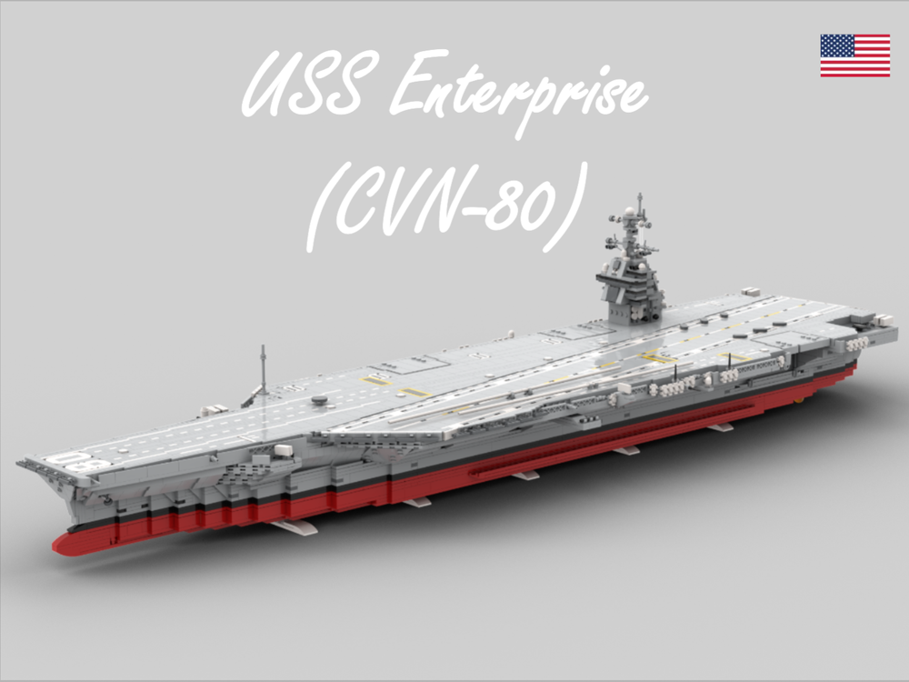 LEGO MOC USS Enterprise (CVN-80) by BasicBuilder23 | Rebrickable ...