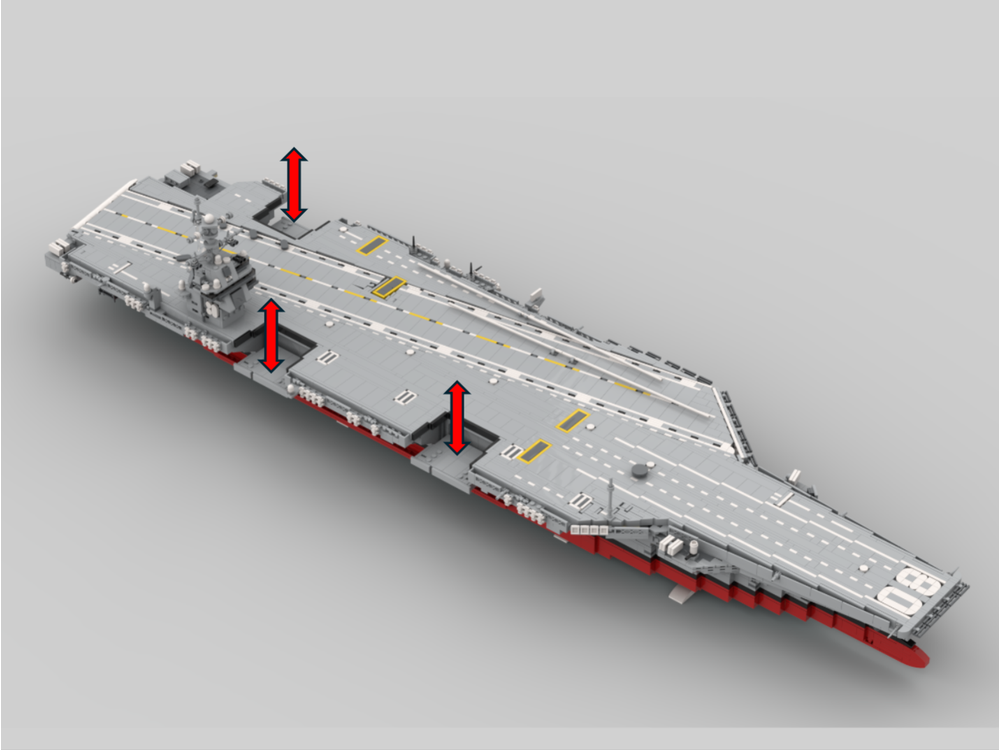 LEGO MOC USS Enterprise (CVN-80) by BasicBuilder23 | Rebrickable ...