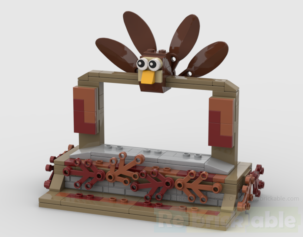 LEGO MOC-241826 Minifigure Thanksgiving Display Stand by LegoBuilder64 ...