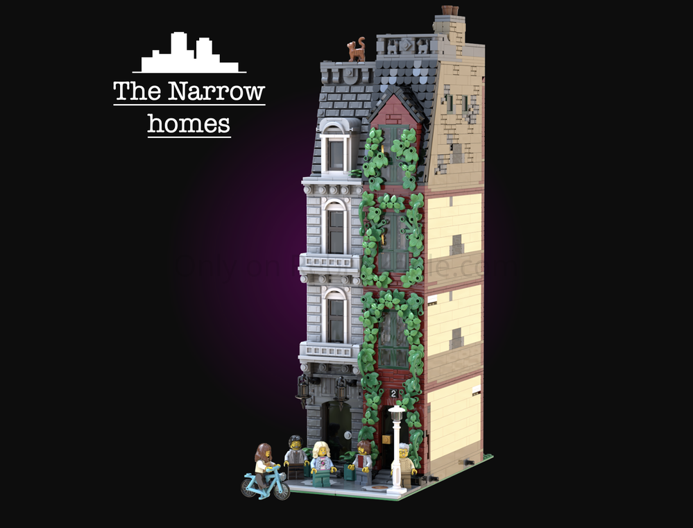 LEGO MOC The Narrow homes - Modular building by raguidel | Rebrickable ...
