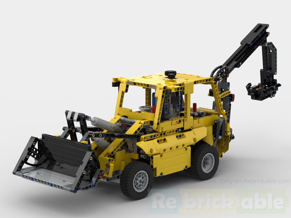 LEGO MOC-241856 Backhoe Loader (42009 Alternate) by etaleTechnic ...