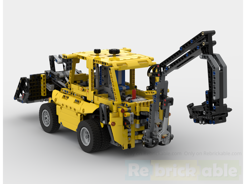 LEGO MOC Backhoe Loader (42009 Alternate) by etaleTechnic | Rebrickable ...