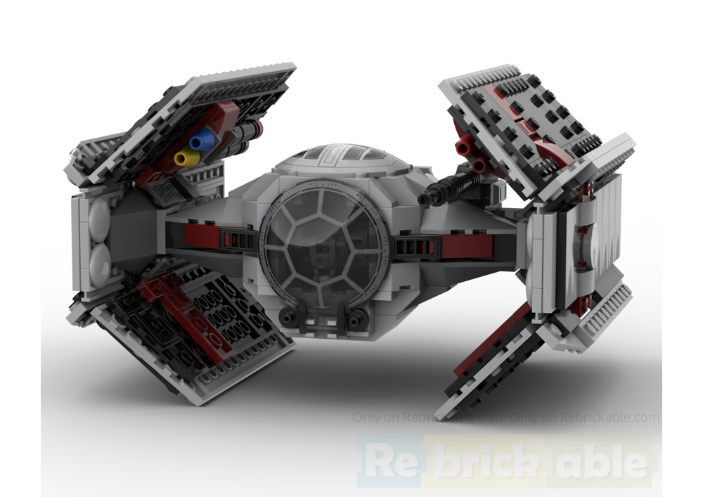 LEGO MOC TIE Adv. X1 MK2 by Fabian2 | Rebrickable - Build with LEGO