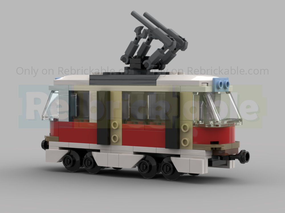 LEGO MOC Tram by Ddommark | Rebrickable - Build with LEGO