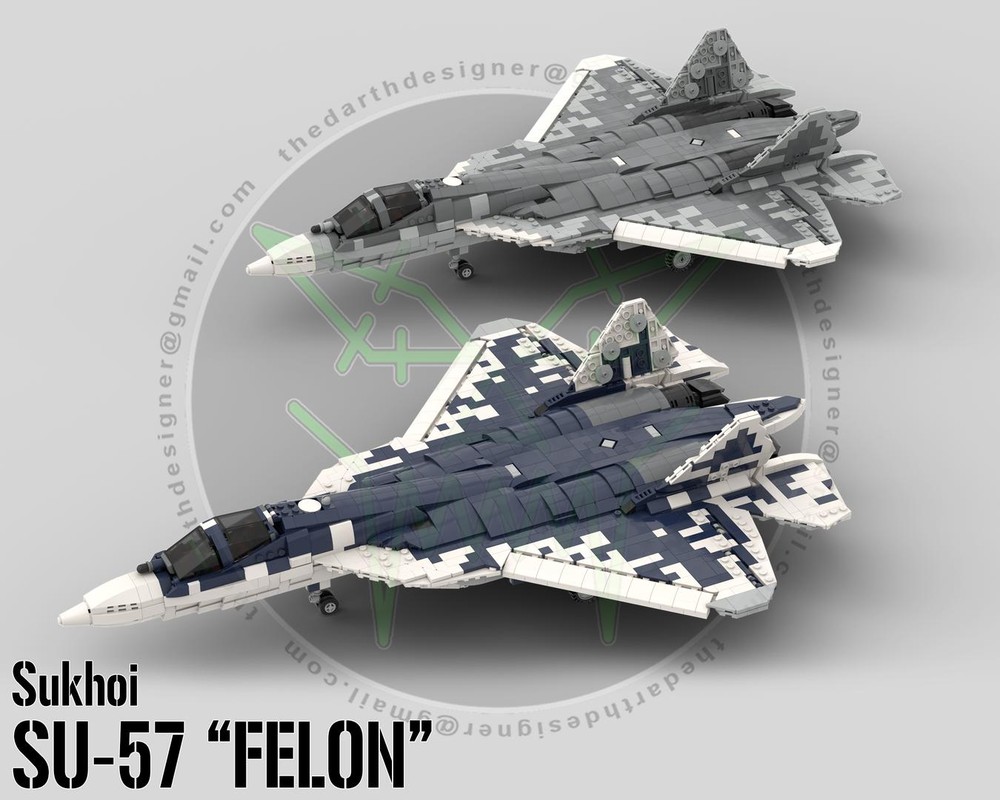 LEGO MOC-241925 Sukhoi | SU-57 Felon - 1:35 Scale (v1.5) by ...