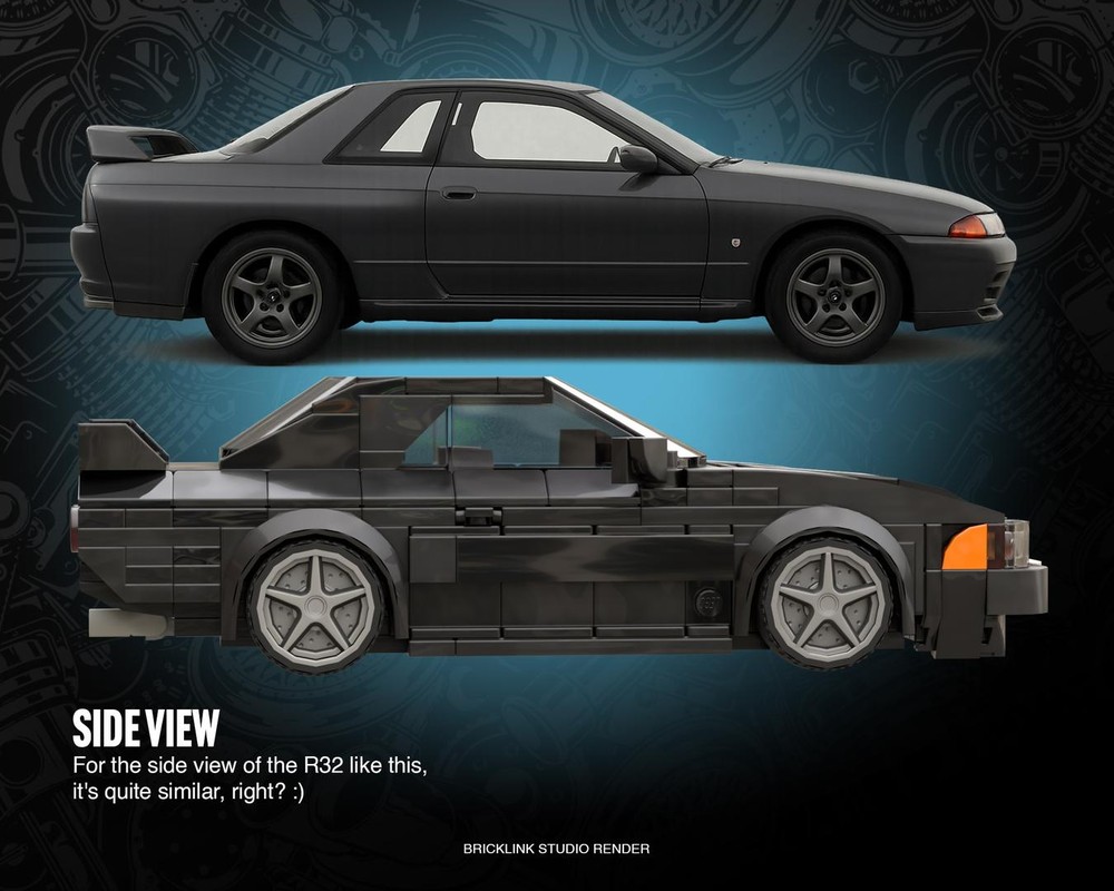 LEGO MOC NISSAN SKYLINE GT-R (R32) (1989) - SPEED CHAMPIONS by ...