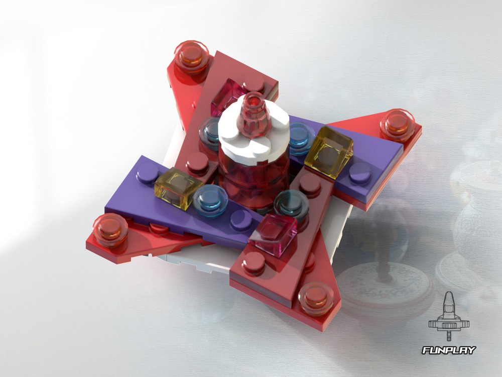 LEGO MOC Spinning Top #06 Red Whirlwind by Agilinzzz | Rebrickable ...