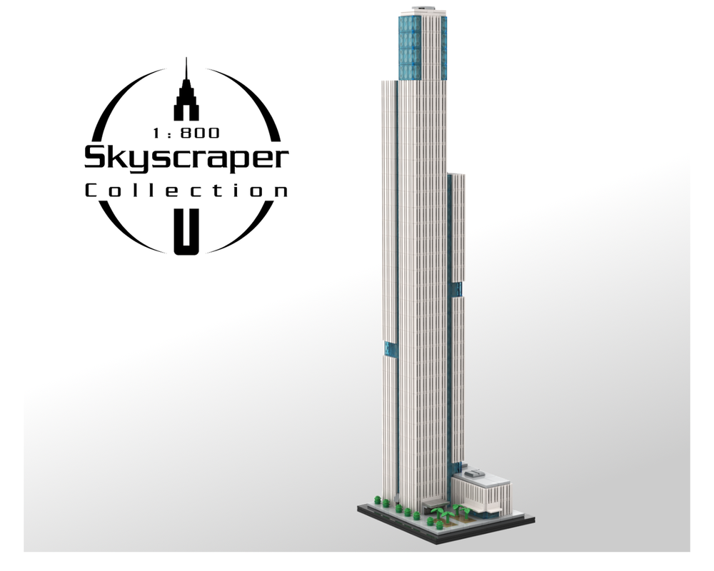 LEGO MOC-241968 Tower 1 at Nanjing Financial City II 1:800 Scale by ...