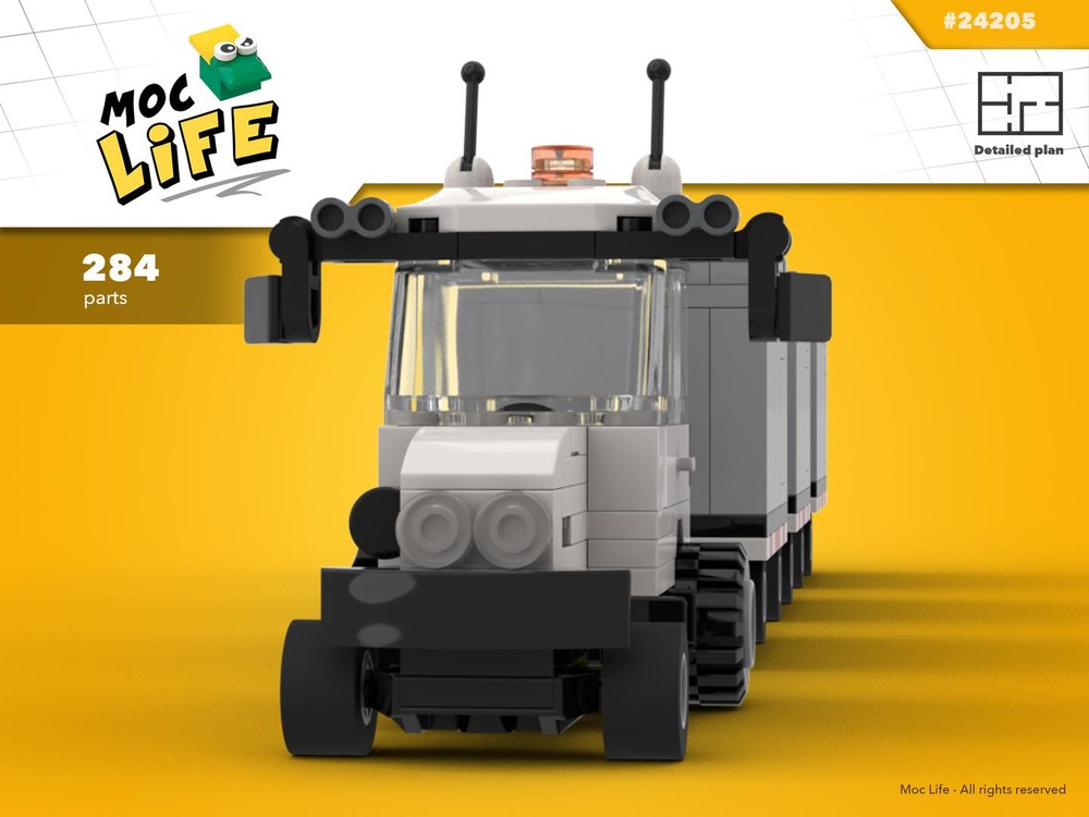 LEGO MOC Tractor for luggage by MocLife | Rebrickable - Build with LEGO