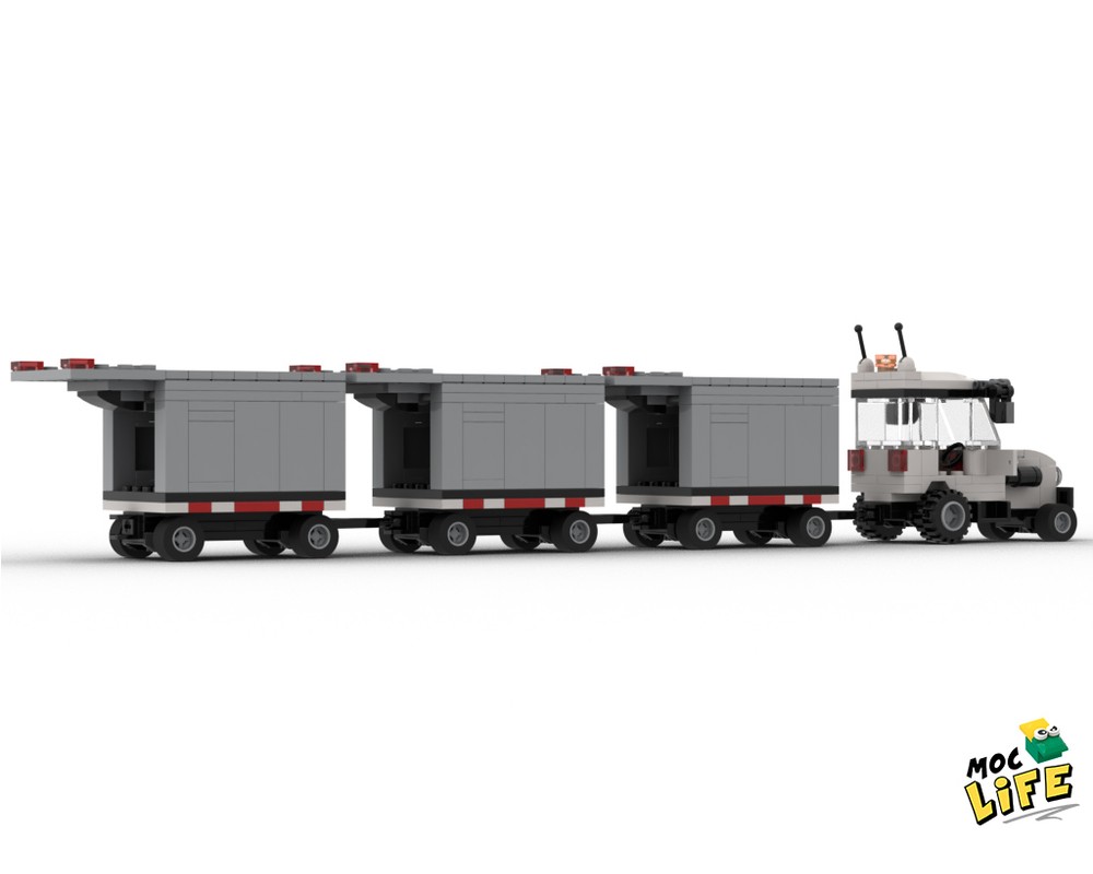 LEGO MOC Tractor for luggage by MocLife | Rebrickable - Build with LEGO
