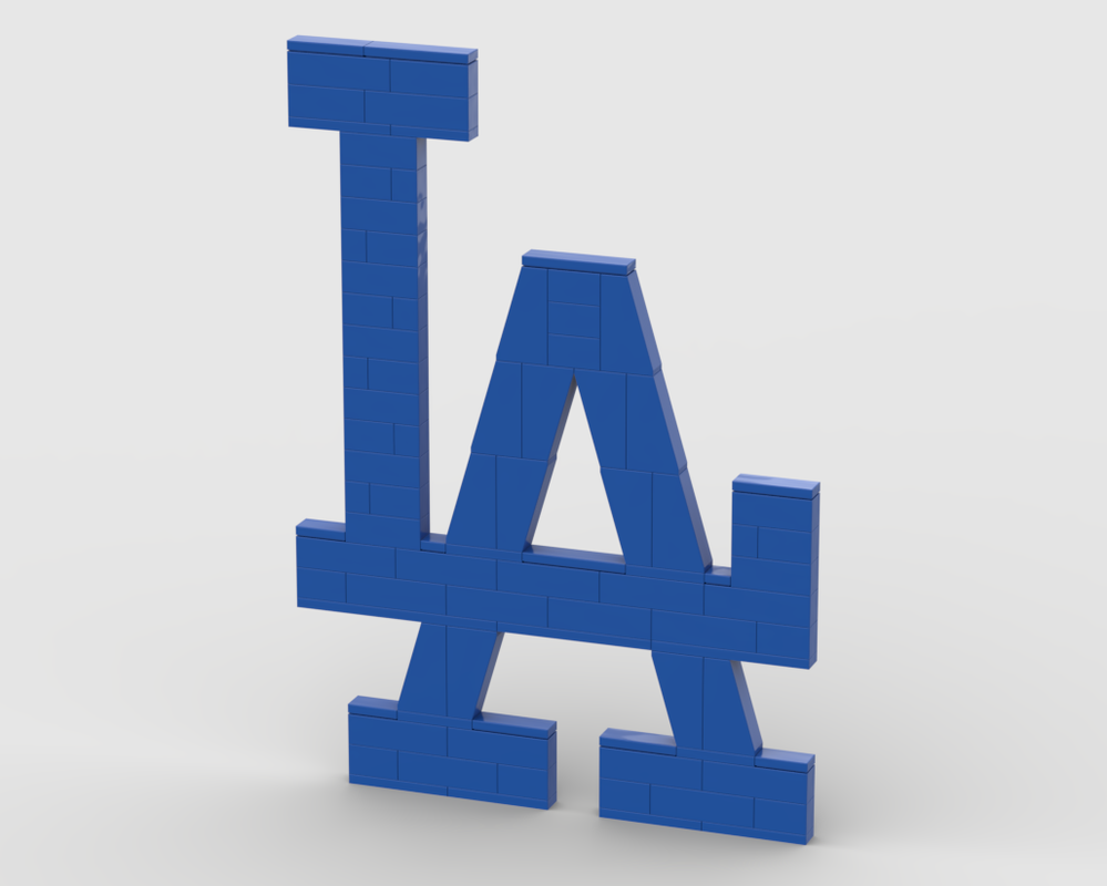 LEGO MOC LA Dodgers Logo by gubsters | Rebrickable - Build with LEGO