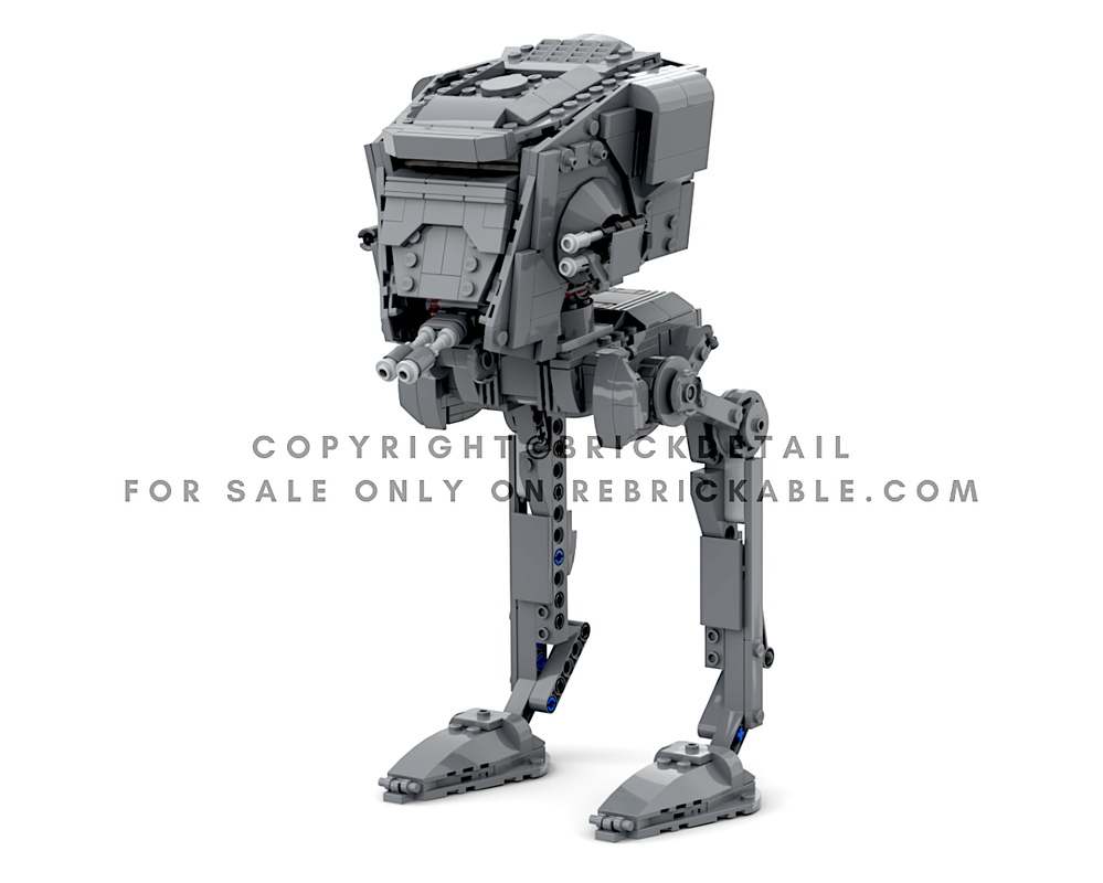 LEGO MOC-242136 First Order AT-ST Walker (All Terrain Scout Transport ...