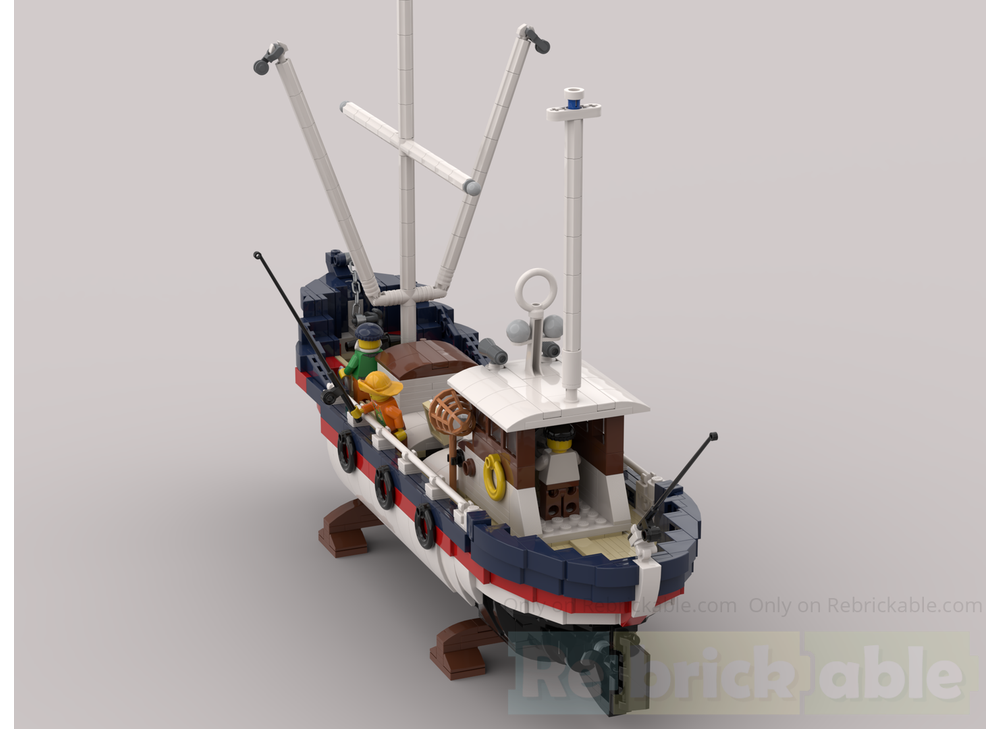 LEGO MOC-242166 Wooden fishing trawler by Frinke | Rebrickable - Build ...