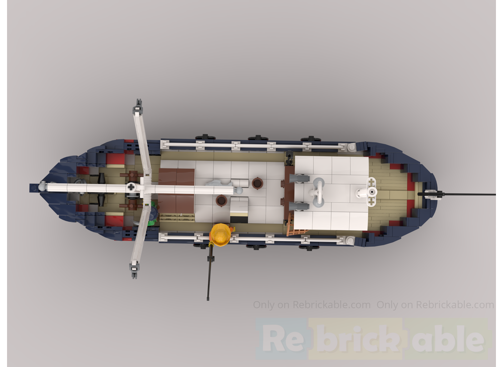 LEGO MOC-242166 Wooden fishing trawler by Frinke | Rebrickable - Build ...